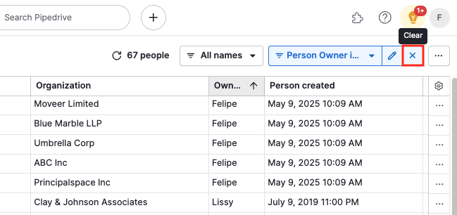 Advanced filtering - Knowledge Base | Pipedrive